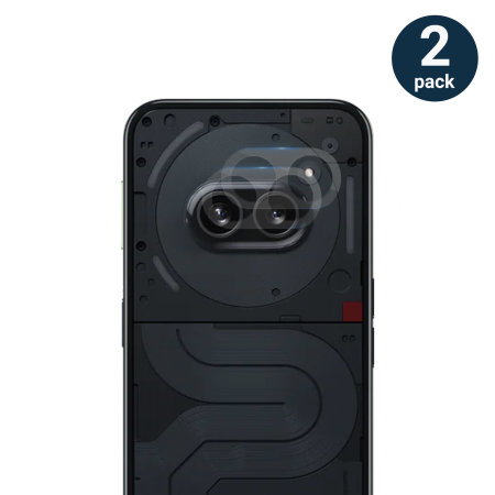 Olixar Two Pack Tempered Glass Camera Protectors - For Nothing Phone (2a)