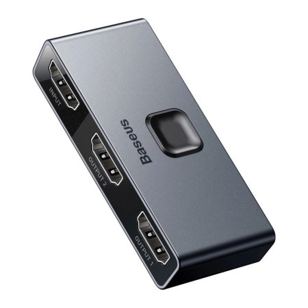Baseus Grey Bi-directional 2-in-1 4K HDMI Switch Splitter