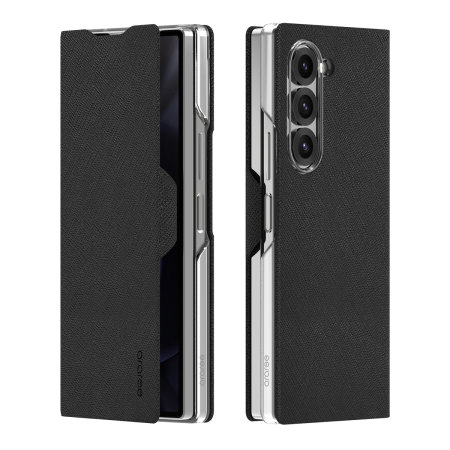 Araree Black Eco-Leather Bonnet Diary Case - For Samsung Galaxy Z Fold 6