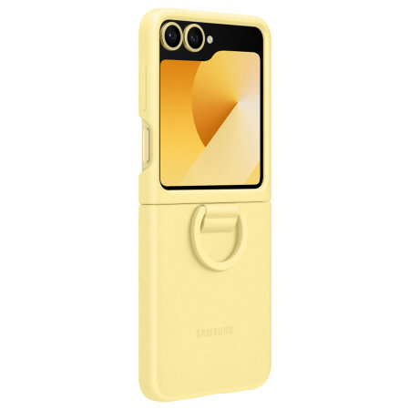 Official Samsung Yellow Silicone Case with Ring - For Samsung Galaxy Z ...