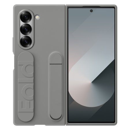 Official Samsung Grey Silicone Grip Case with Stand - For Samsung ...