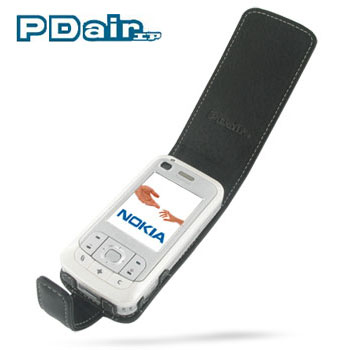 PDair Leather Flip Case - Nokia 6110 Navigator - Black