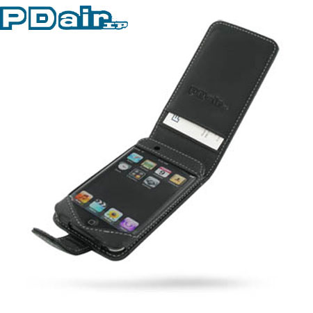 PDair Leather Flip Case for iPod Touch - Black