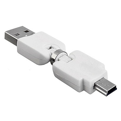 USB To Mini USB Adapter - White