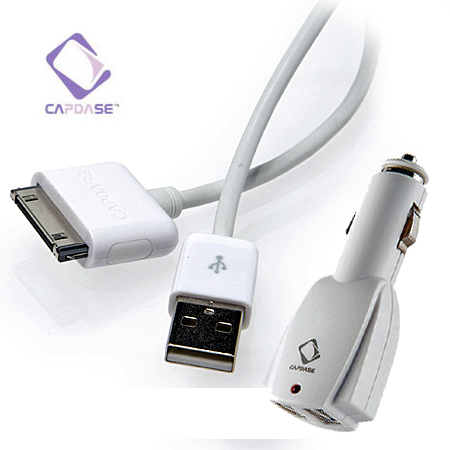 Capdase Dual Car Charger And Cable - Apple iPhone / iPod