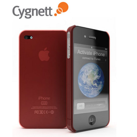 Cygnett Frost Matte slim Case - Red - iPhone 4
