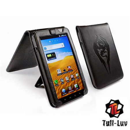 Tuff-Luv Apocalypse Series Leather Case Cover - Samsung Galaxy Tab - Black