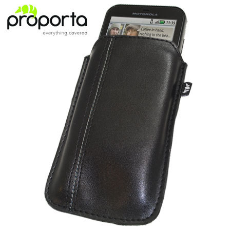 Proporta Leather Style Pouch for Motorola Defy