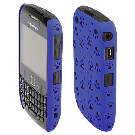 Footprints Case for Blackberry Curve - Blue