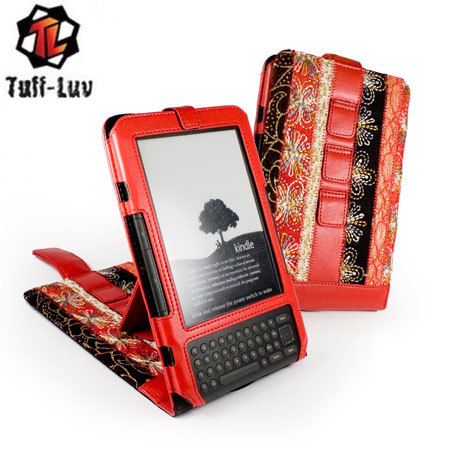 Tuff-Luv Multi-View Faux Leather Case Cover - Amazon Kindle Keyboard ...