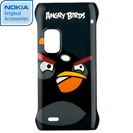 Nokia CC-5001 Angry Birds Hard Cover for E7 - Black Bird