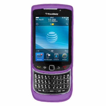 Silicone Case for BlackBerry Torch 9800 - Purple