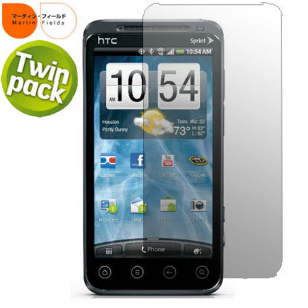 Martin Fields Screen Protector - HTC EVO 3D - Twin Pack