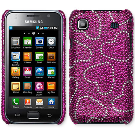 Diamante Back Cover for Samsung Galaxy S - Love Hearts
