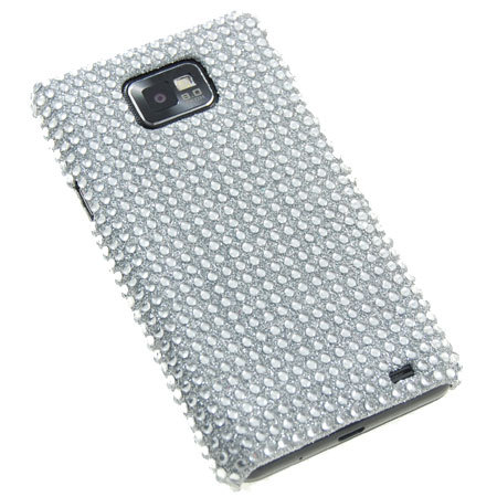 Samsung Galaxy S2 Diamant Back Cover Silber