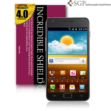 SGP Incredible Shield Full Body Protector Galaxy S2 - Crystal Clear