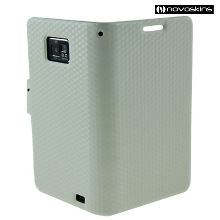 Novoskins iDiary Case for Samsung Galaxy S2 - White Carbon