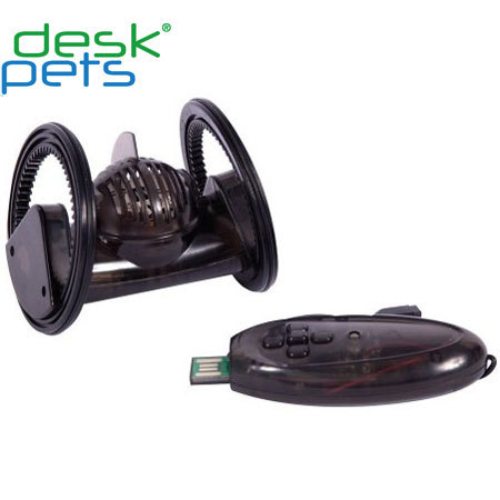 Desk Pets Trekbot Remote Controlled Vehicle - Black