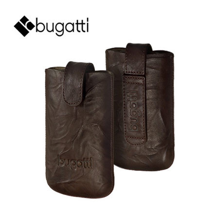 Bugatti SlimCase Unique Leather Case - Large - Brown
