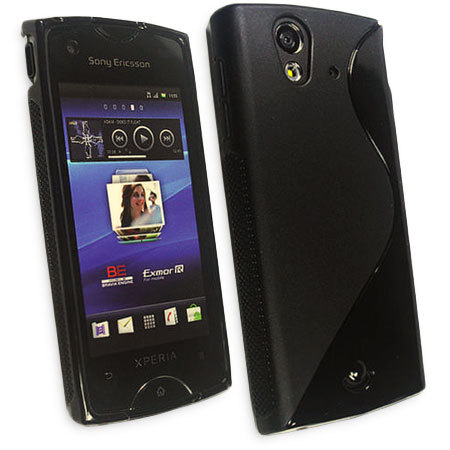 FlexiShield Wave Case for Sony Ericsson Xperia ray - Black