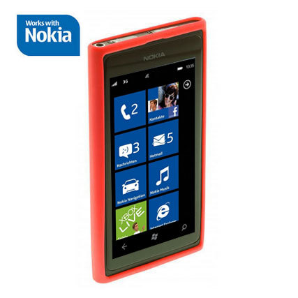 Nokia Lumia 800 Transparent Soft Case - CP-027N - Red