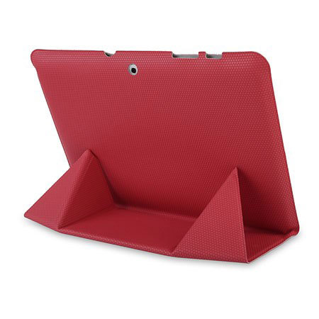 Leather Style Ultra Thin Samsung Galaxy Tab 2 10.1 Case - Red
