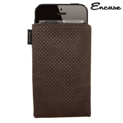 Encase Ultrasuede Pouch For iPhone 5S / 5 - Chocolate