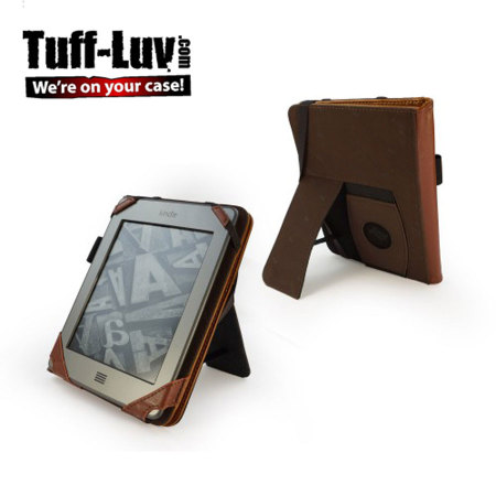 Tuff-Luv Embrace Plus Vintage Leather Case for Kindle Fire HD - Brown