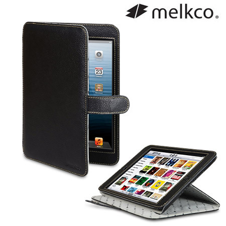 Melkco Premium Leather Stand Case for iPad Mini 2 / iPad Mini - Black