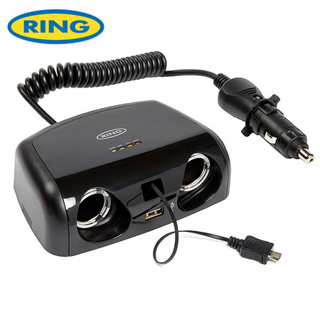 Ring Multisocket 12V Battery Analyser with Micro USB and USB Port