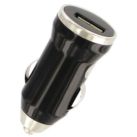 USB Mini Car Charger Adapter 2100 Ma - Black