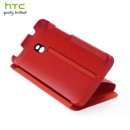 Genuine HTC One Mini Double Dip Flip Case - HC V851 - Red