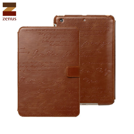 Zenus Lettering Diary iPad Mini 2 - Brown