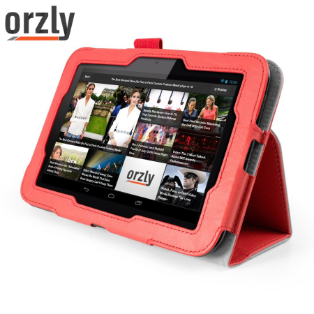 Orzly Stand and Type Case for Hudl Tablet - Red
