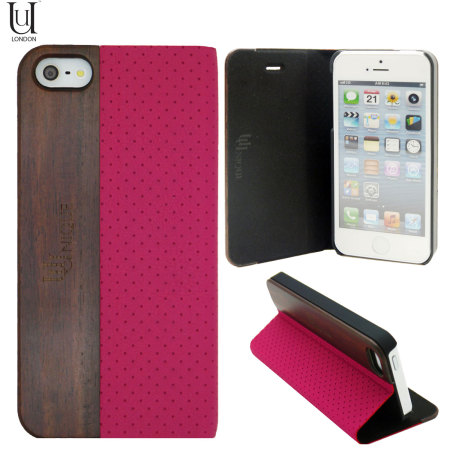 Uunique Heritage Range Folio Hard Shell iPhone 5S / 5 - Pink
