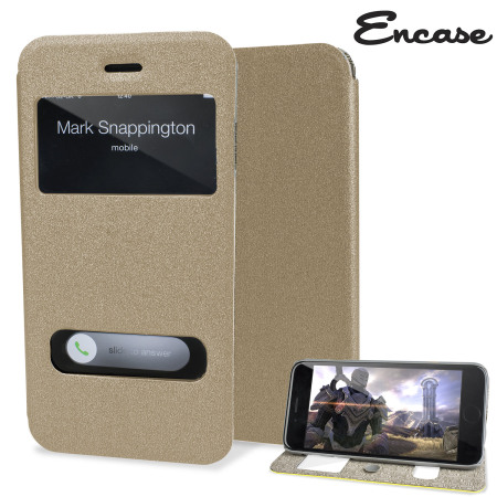 Encase Clear Window Flip and Stand iPhone 6S / 6 Case - Gold Reviews