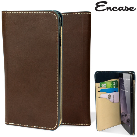Encase Real Leather iPhone 6S / 6 Wallet Case - Brown