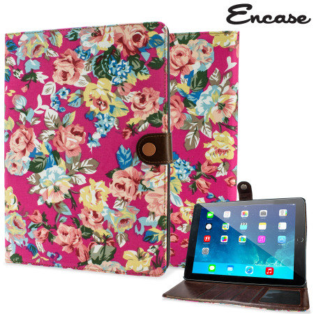 Encase Vintage Flower iPad Air 2 Case - Pink