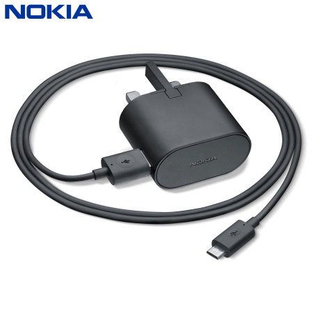 Official Nokia 1.5A Fast USB Charger AC-60x - Black