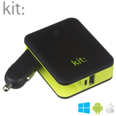 Kit 2-in-1 Universal In-Car Charger with 3000 mAh Power Bank