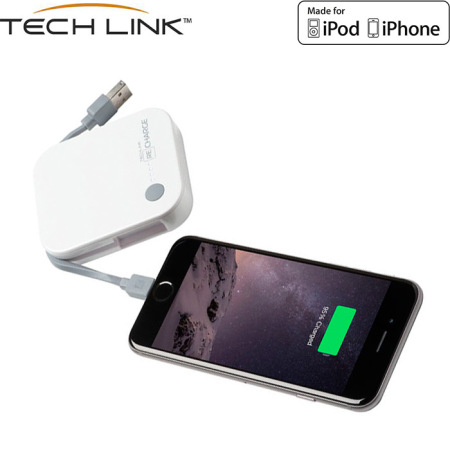 TECHLINK ReCharge 4000mAh Lightning Power Bank - White
