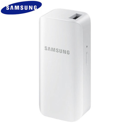 Official Samsung Portable Universal USB 2,100mAh Battery Pack - White