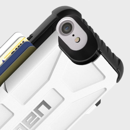 UAG Trooper iPhone 7 Protective Wallet Case - White / Black