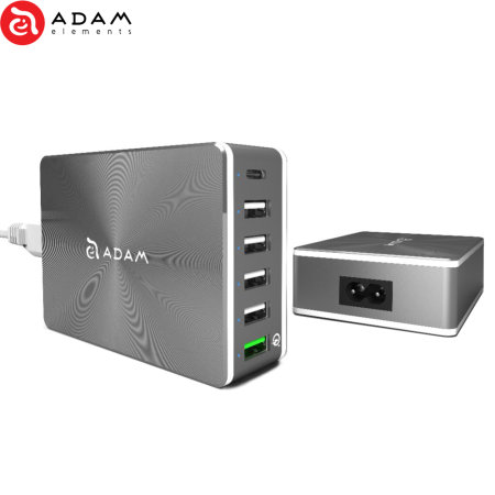 Adam Elements OMNIA PA601 6 Port USB Super Fast Charger 81W - Grey