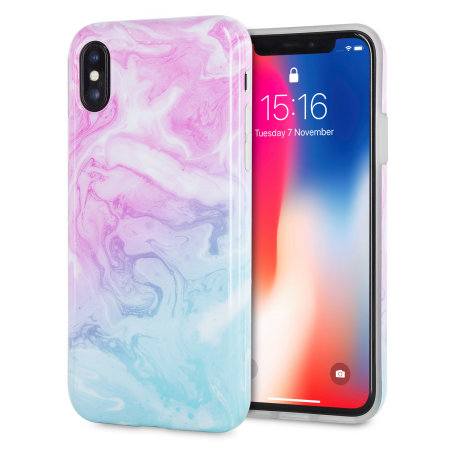 LoveCases Marble iPhone X Case - Dream Pink