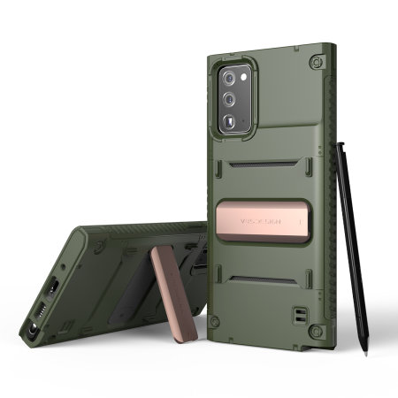 VRS QuickStand Samsung Galaxy Note 20 Plus Stand Case - Green / Bronze