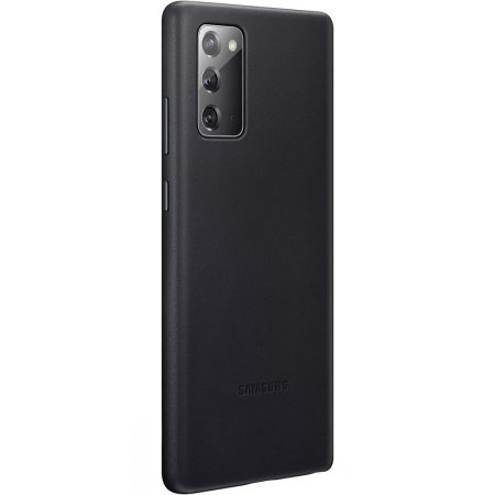 Official Samsung Galaxy Note 20 5G Leather Cover Case - Black
