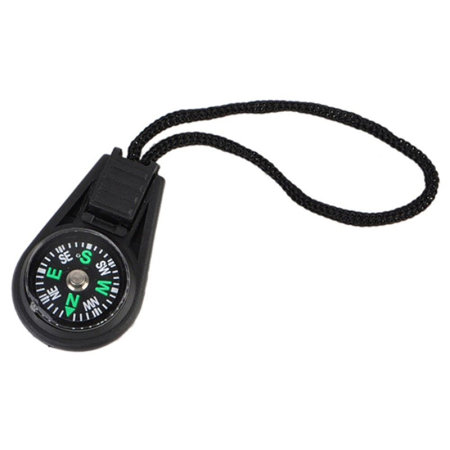 Mini Lightweight Portable Compass Navigator W/ Adjustable Strap- Black