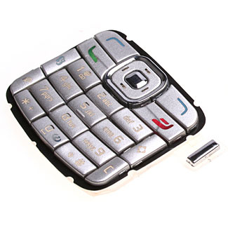 Nokia N70 Replacement Keypad - Silver