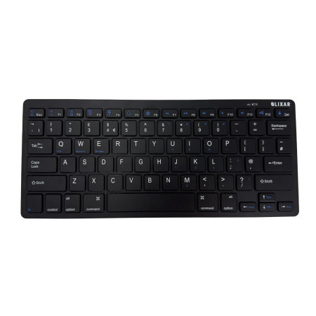 Olixar Ultra Slim and Compact Black QWERTY Wireless Keyboard - For iPad ...